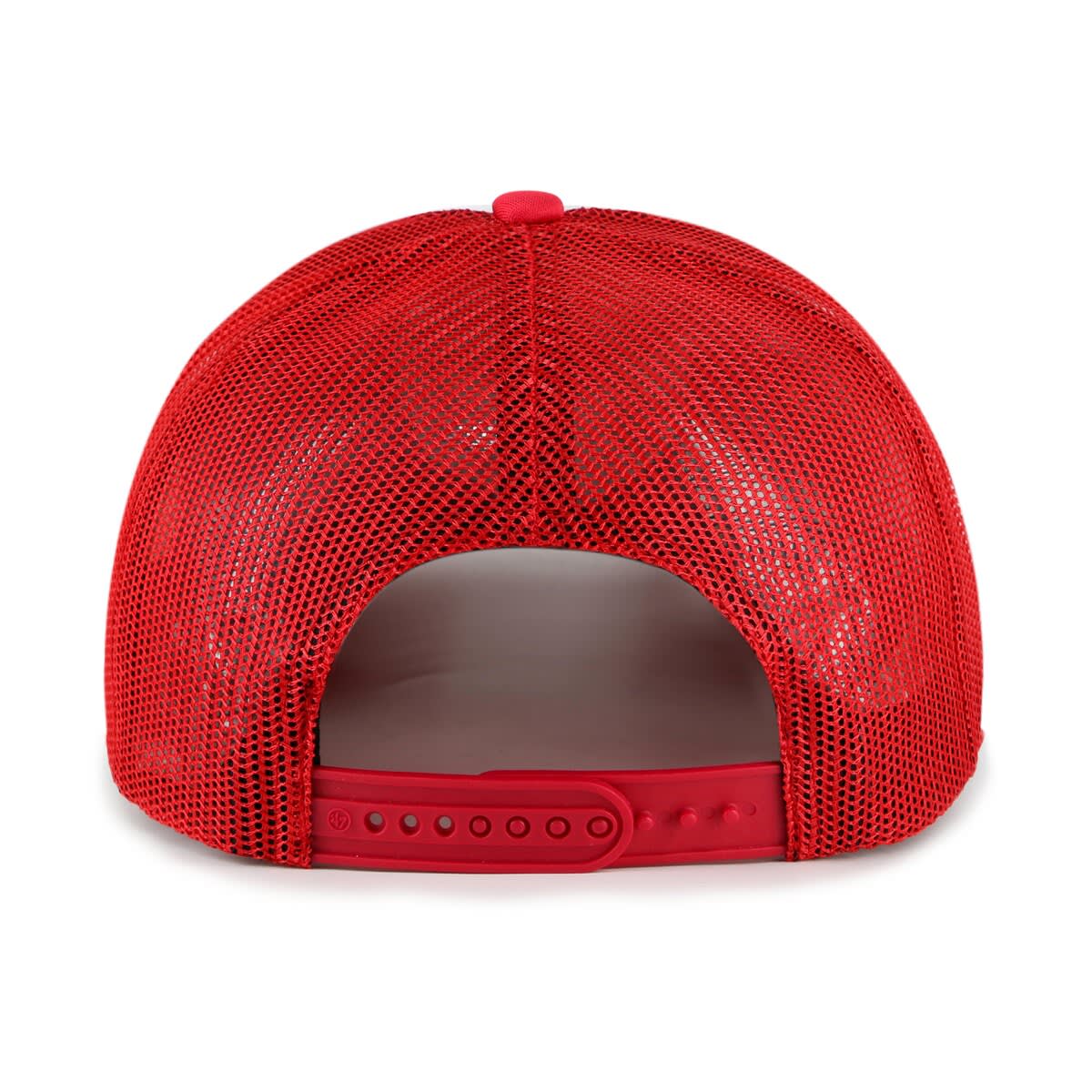 '47 Men's '47 White/Red Wisconsin Badgers Article Foam Front Trucker ...