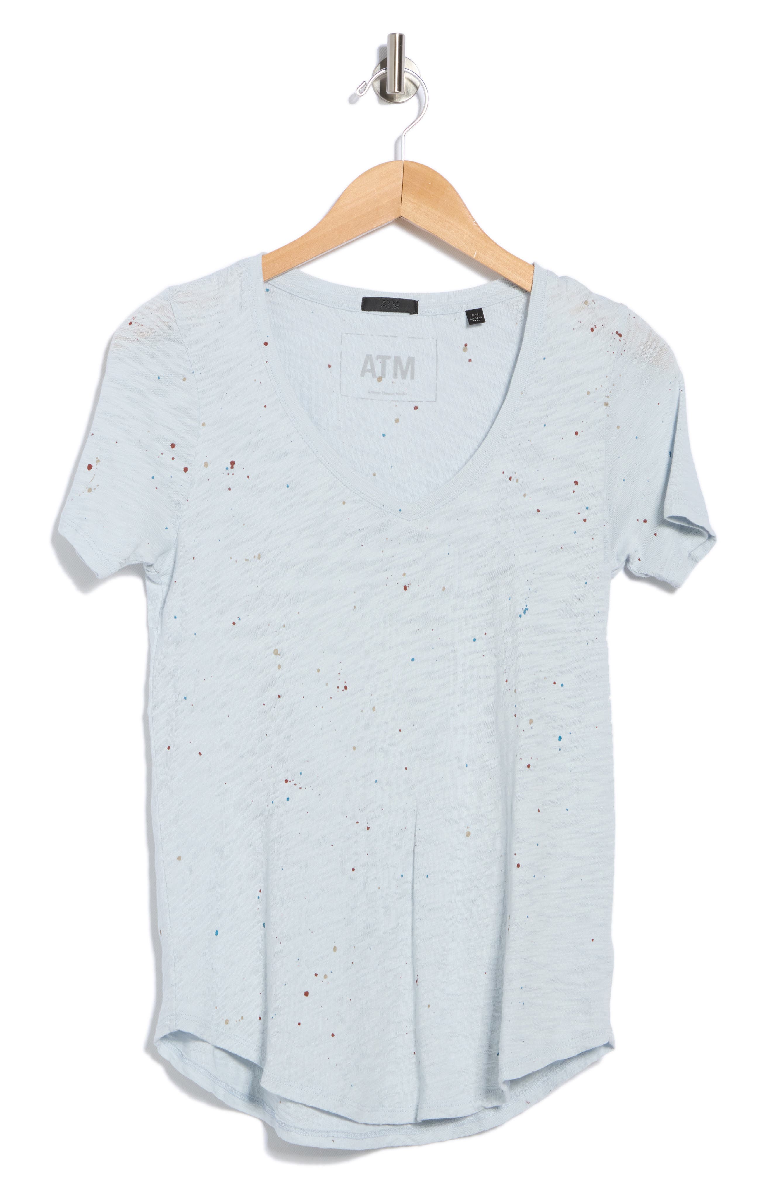 ATM Anthony Thomas Melillo Splatter Cotton Slub Jersey T-Shirt ...