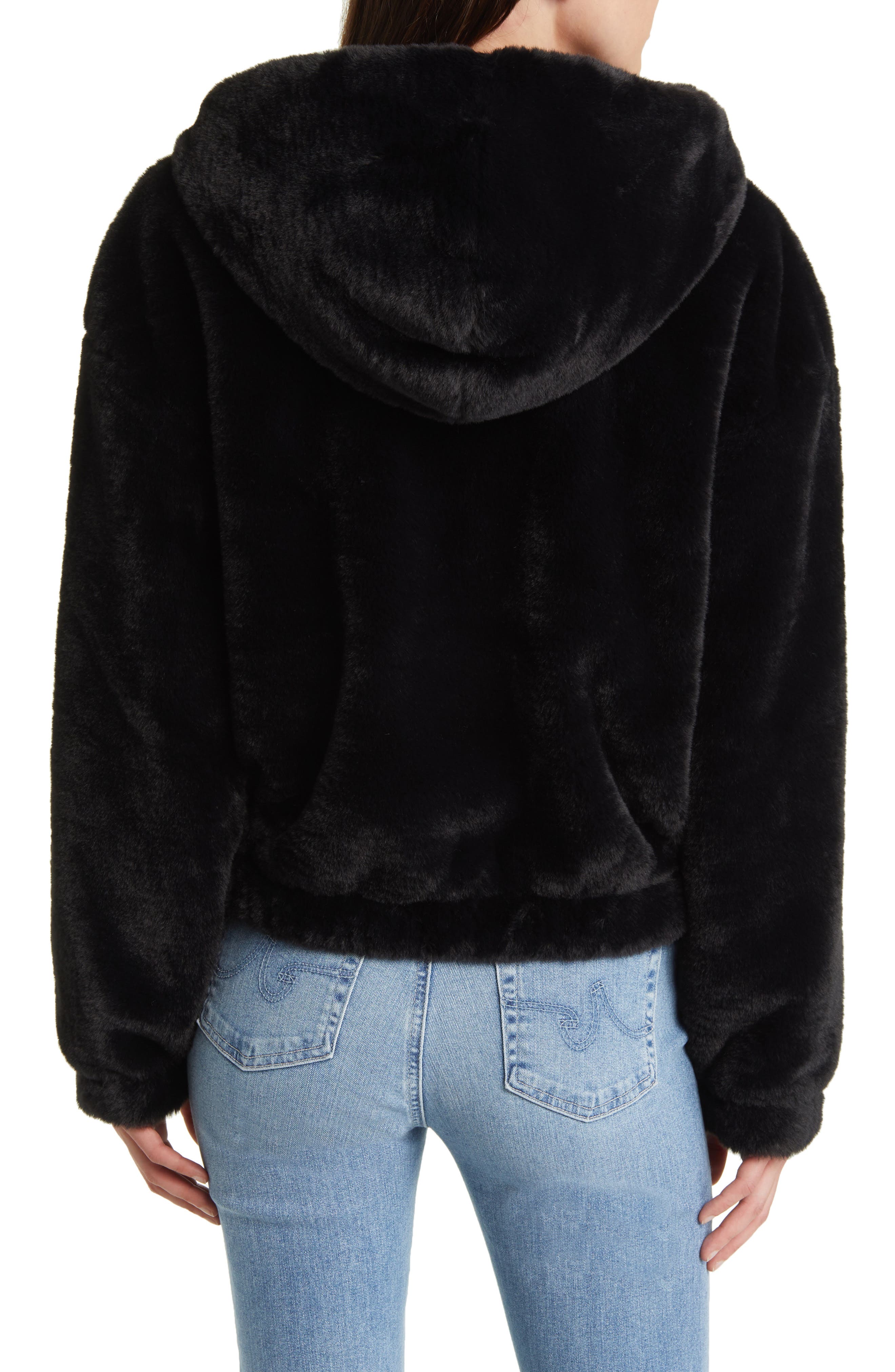 UGG® Mandy Faux Fur Hooded Jacket | Nordstrom
