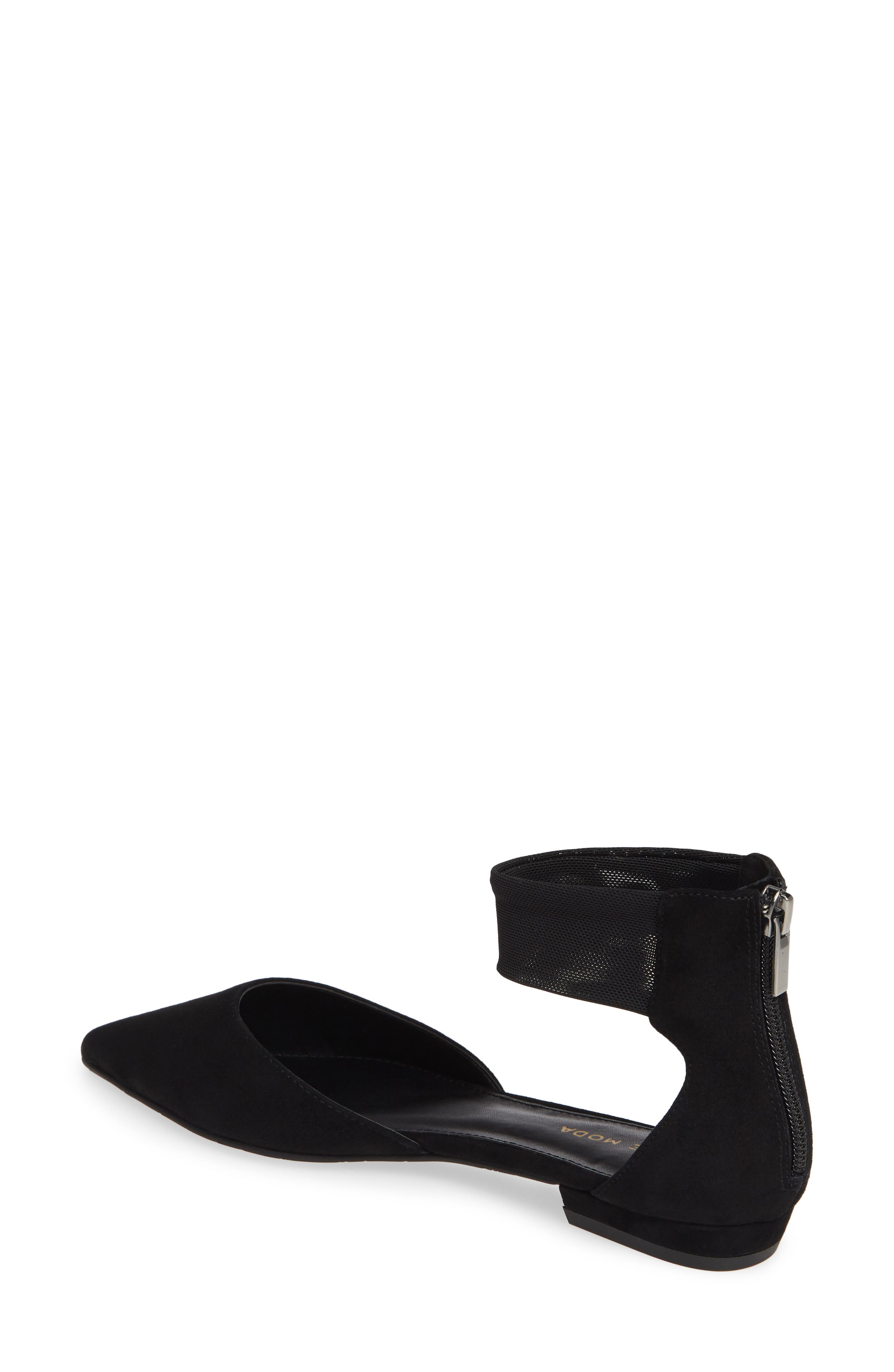 Pelle Moda Dale Ankle Strap Pointed Toe Flat | Nordstromrack