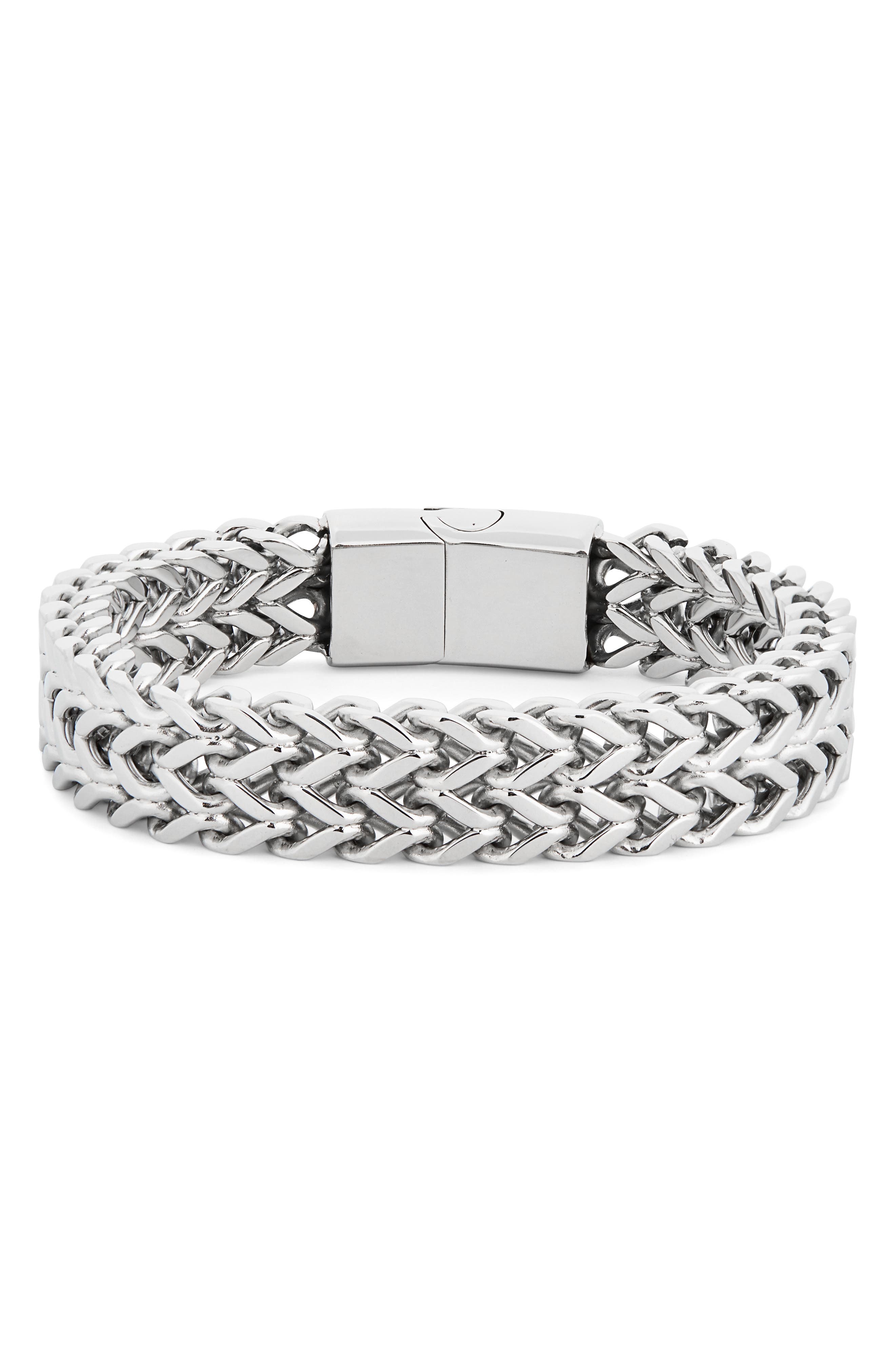 NORDSTROM RACK Stainless Steel Wheat Chain Bracelet | Nordstromrack