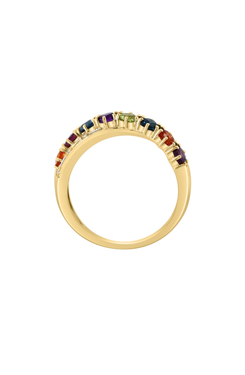 EFFY 14K Yellow Gold Semiprecious Stone & Diamond Crossover Ring - 0 ...