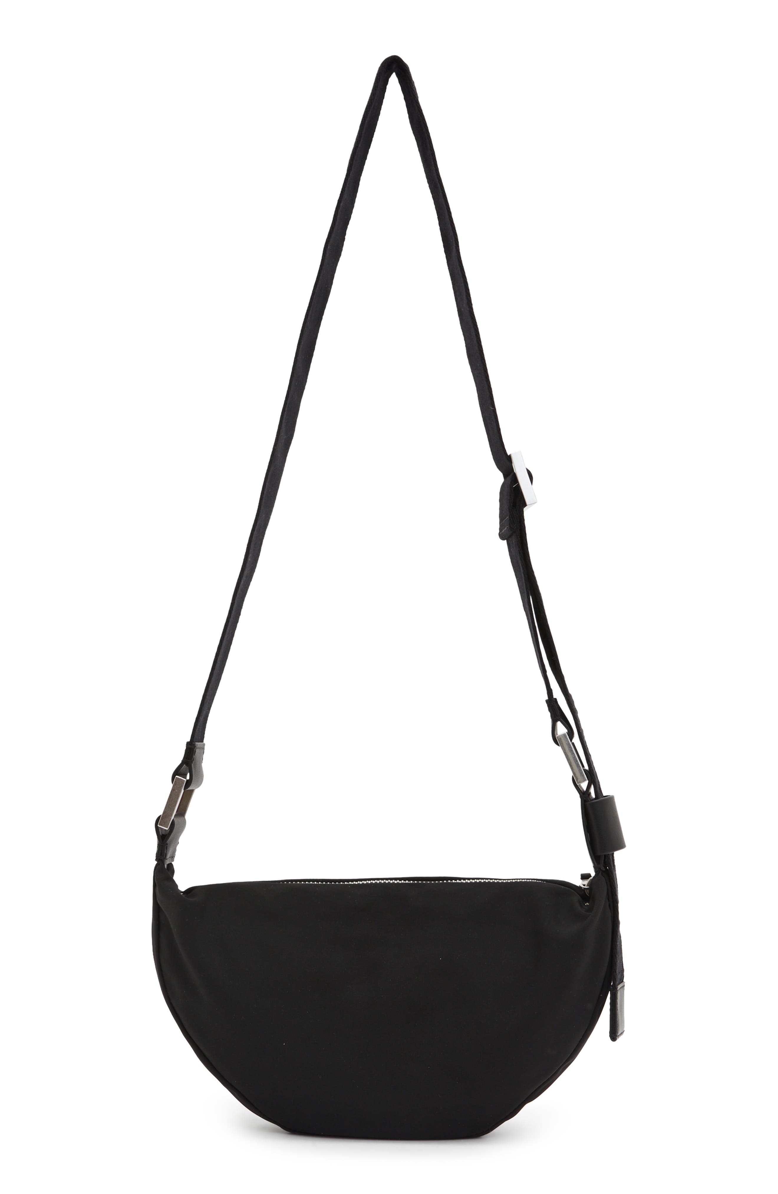 AllSaints Half Moon Nylon Crossbody Bag | Nordstrom
