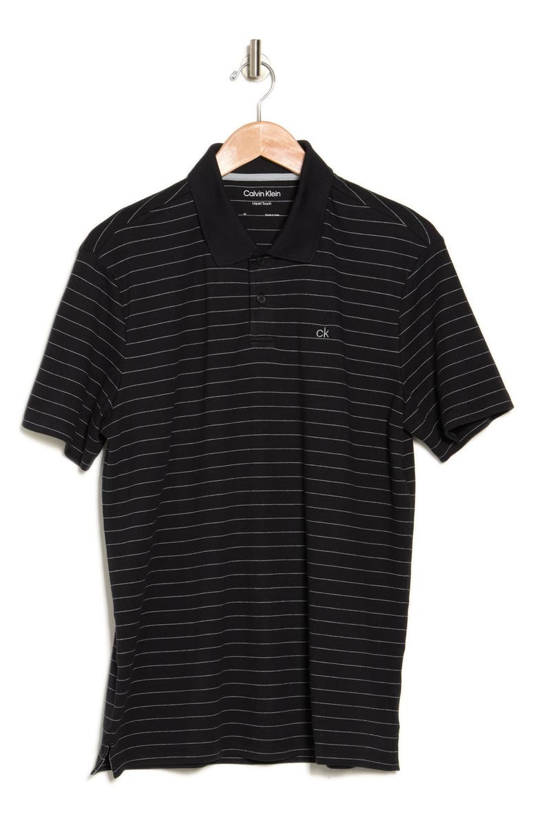 Calvin Klein Liquid Fine Stripe Short Sleeve Polo | Nordstromrack