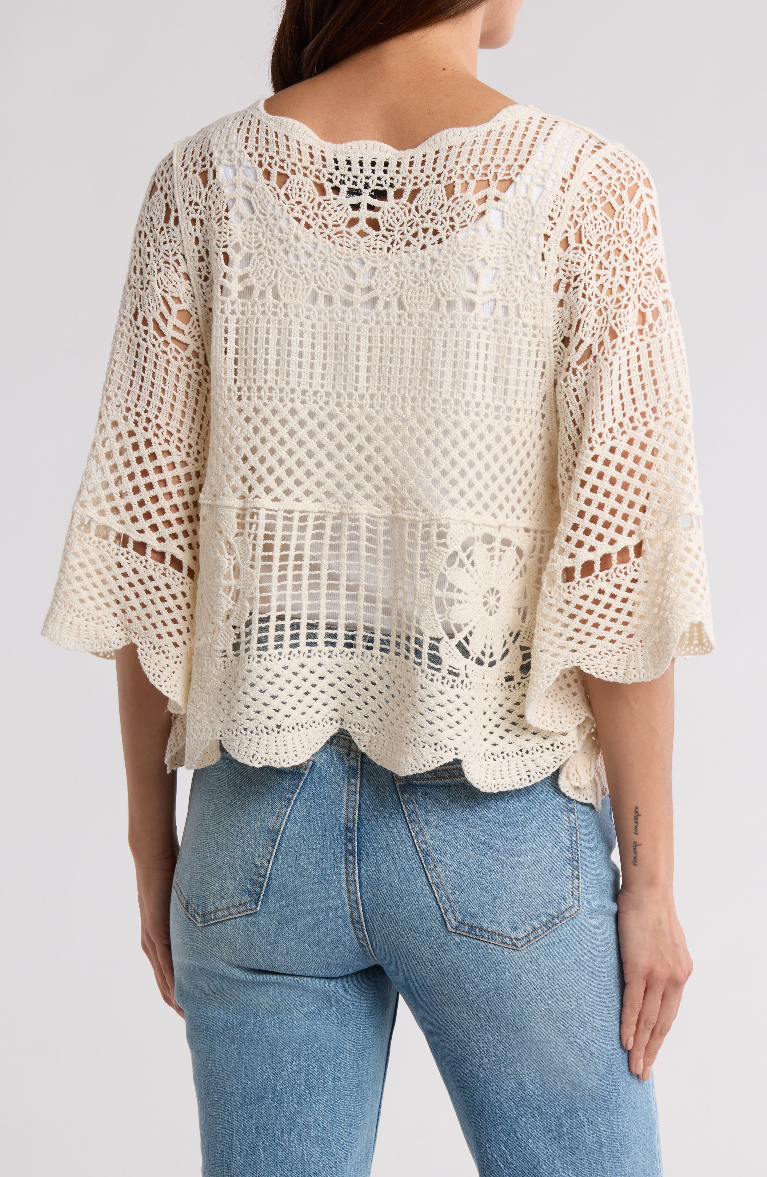 Forgotten Grace Crochet Cotton Top | Nordstromrack