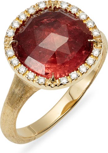 Marco Bicego Jaipur Pink Tourmaline & Diamond Pavé Ring | Nordstrom