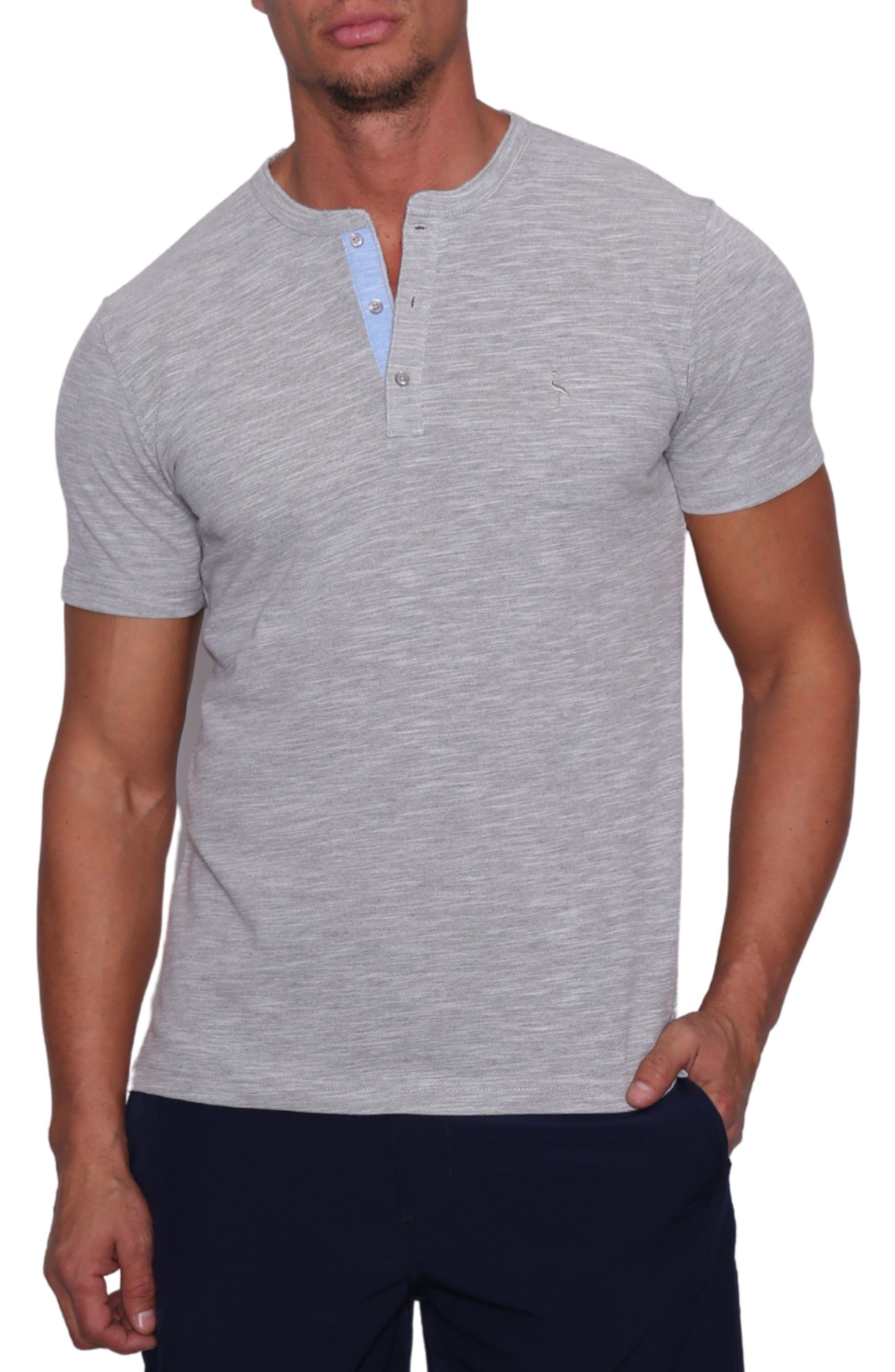 TailorByrd Short Sleeve Cotton Piqué Henley | Nordstromrack