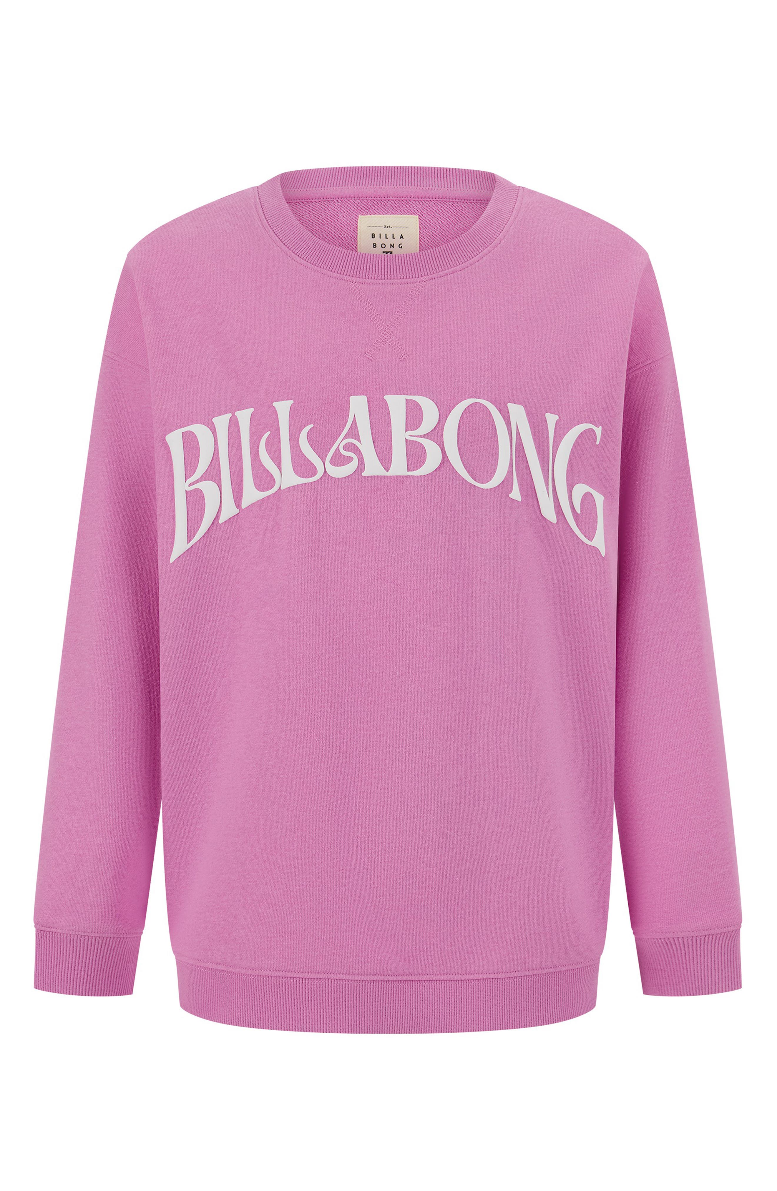 Billabong Kids' Arch Logo Oversize Cotton Blend French Terry Sweatshirt ...