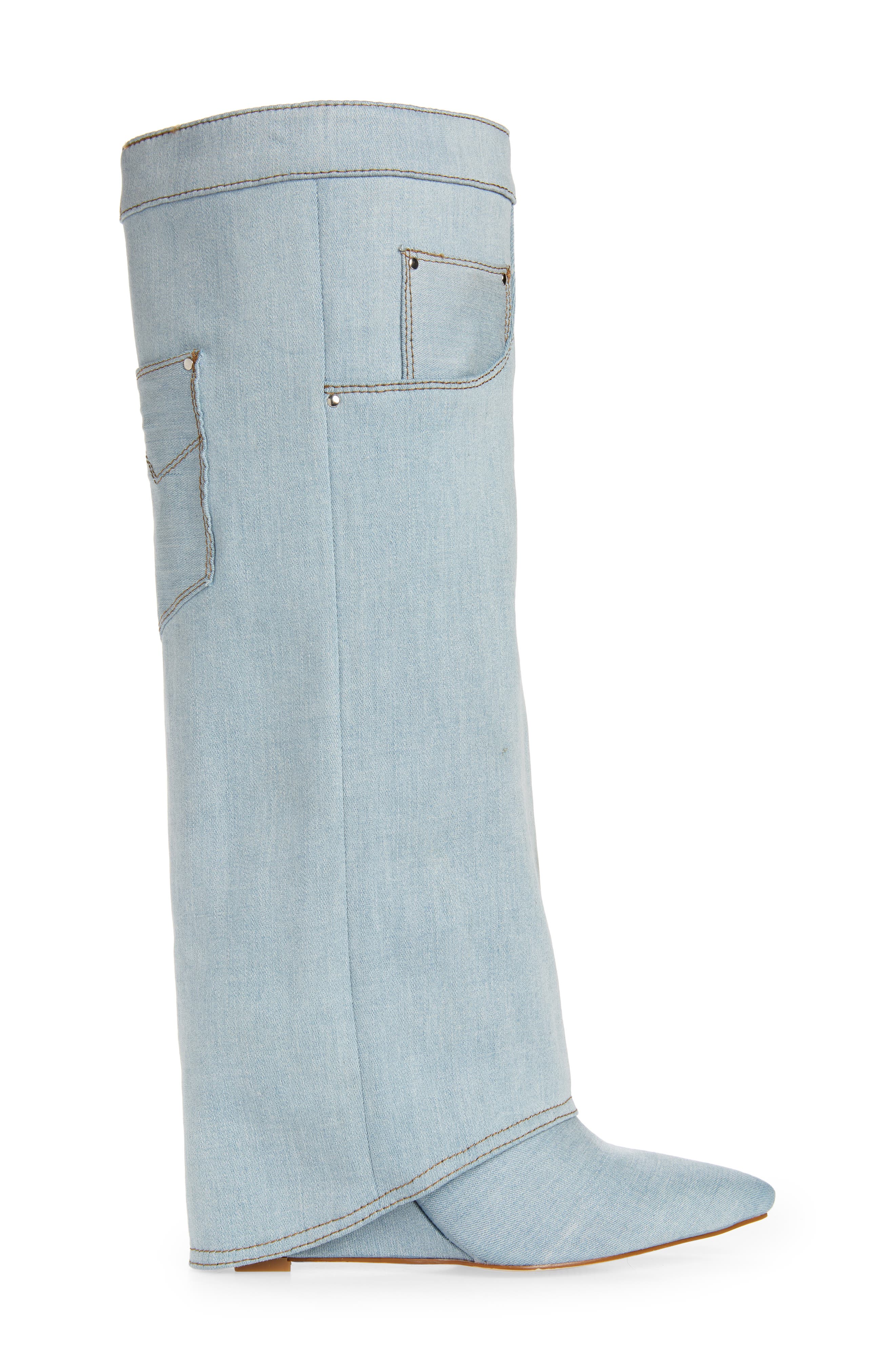 AZALEA WANG Melina Block Heel Platform Boot (Women) | Nordstromrack