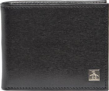 Original Penguin Saffiano Bifold Leather Wallet | Nordstromrack