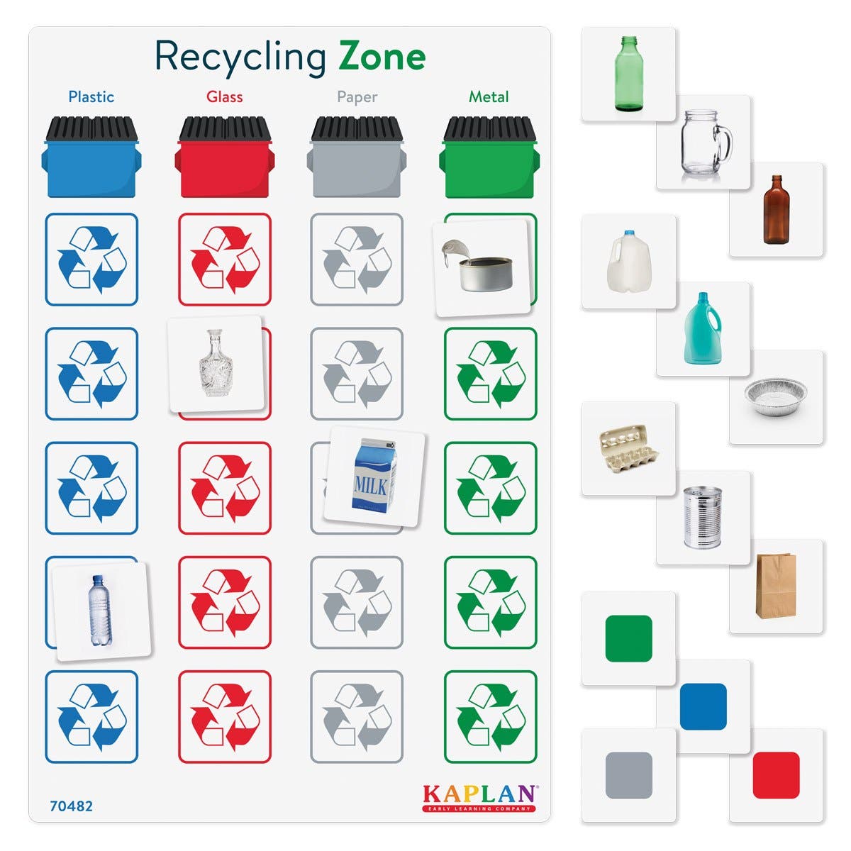 Kaplan Early Learning Company Recycling Zone - Learn What Materials Can ...