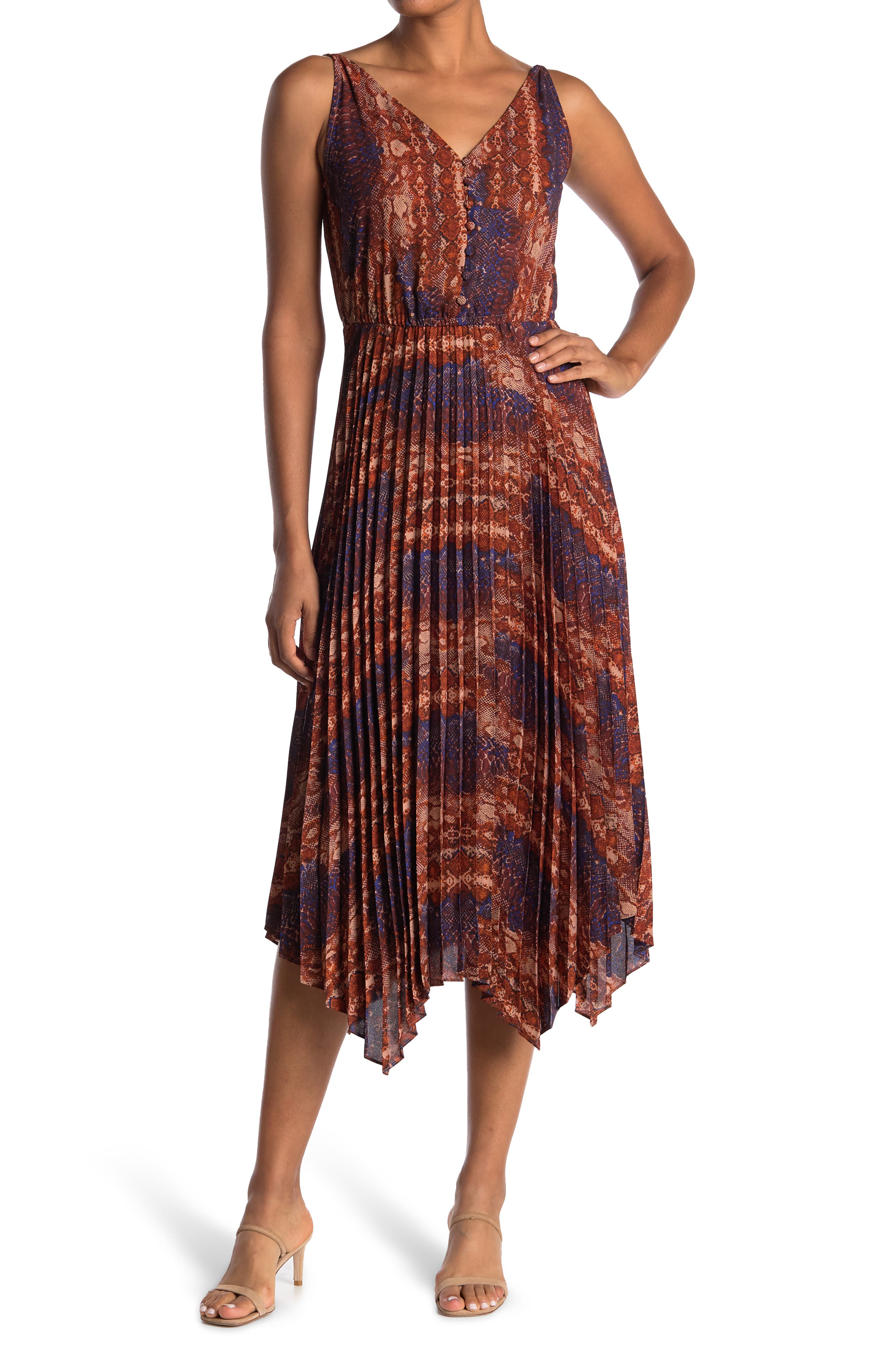 NANETTE NANETTE FOOTWR NANETTE NANETTE LEPORE Floral Sleeveless Pleated ...