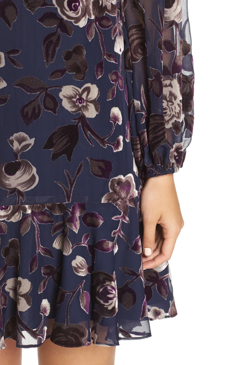 Eliza J Floral Chiffon Shift Dress | Nordstromrack