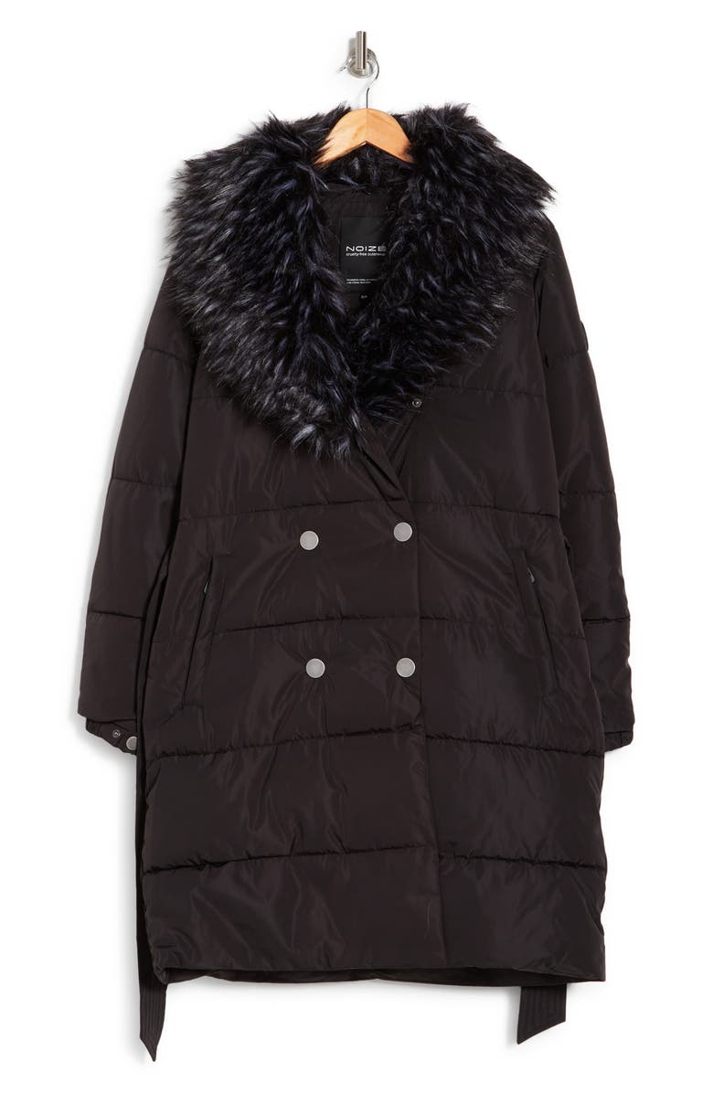 Noize Harriet Faux Fur Collar Puffer Jacket | Nordstromrack