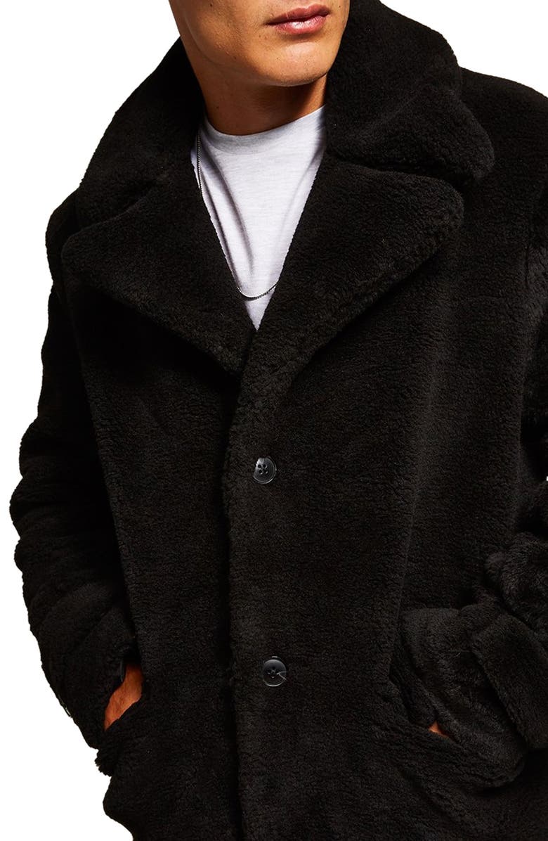 Topman Faux Fur Coat | Nordstrom