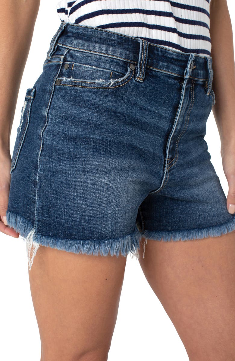 Liverpool Los Angeles x Living in Yellow High Waist Frayed Hem Stretch ...