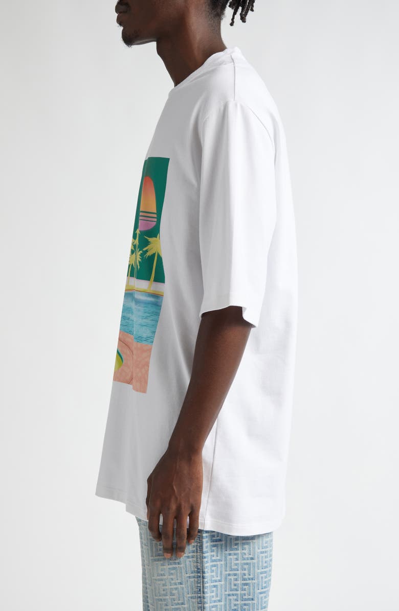 Balmain Postcard Print Cotton Graphic T-Shirt | Nordstromrack