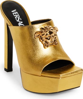 Versace Medusa Open Toe Platform Mule (Women) | Nordstrom