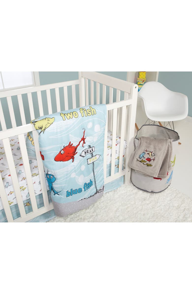 TREND LAB Dr. Suess One Fish Two Fish Crib Bedding Set - 4-Piece Set ...