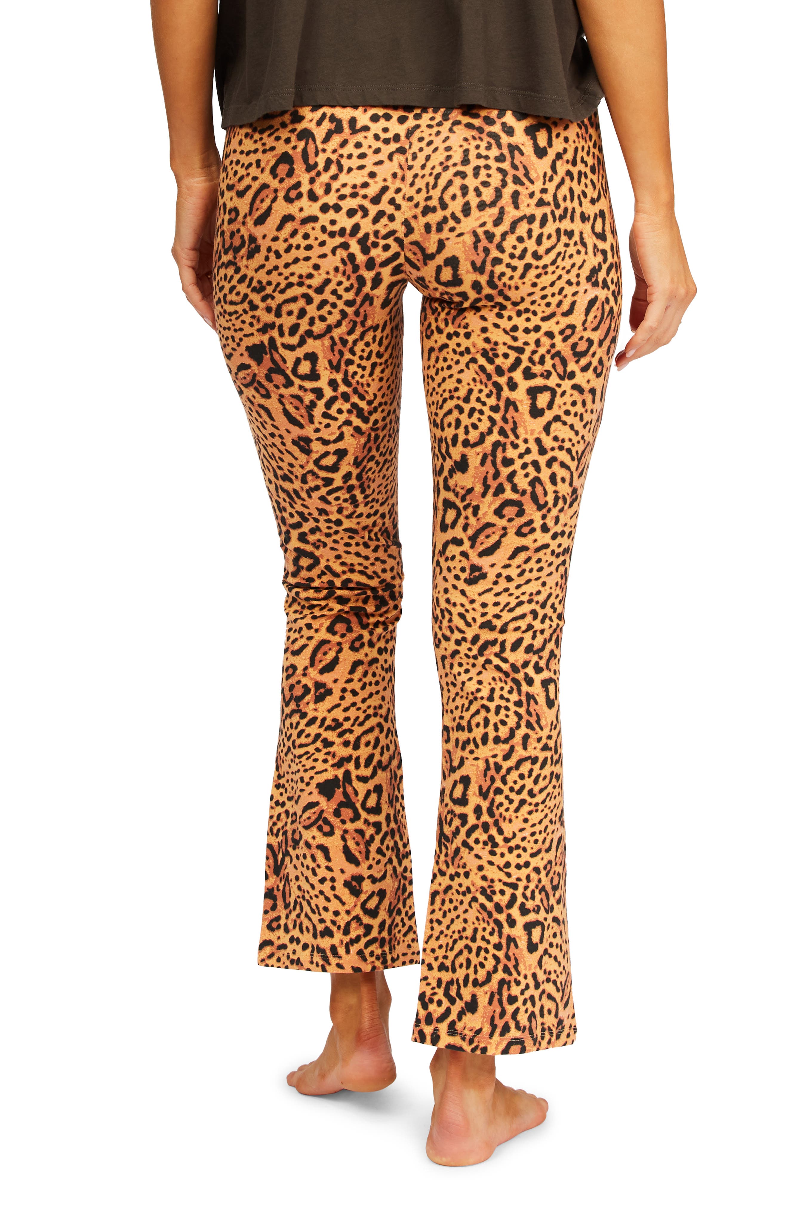 Billabong Going High Animal Print Flare Leg Pants | Nordstrom