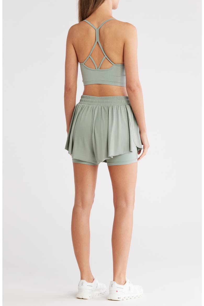 Rosaline Seamless Sports Bra & Shorts Set (Women) | Nordstromrack