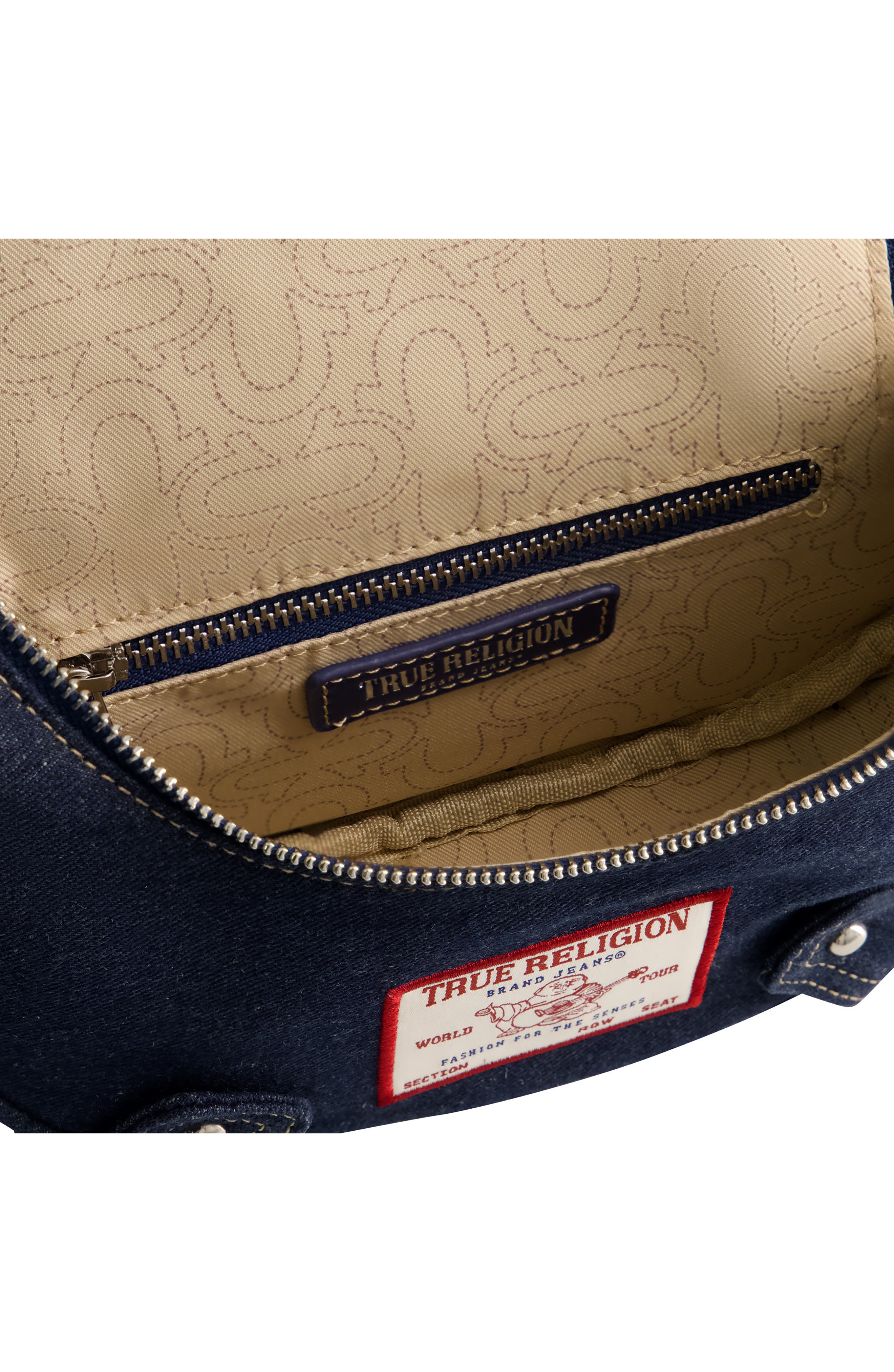 True Religion Grommet Strap Denim Shoulder Bag | Nordstromrack