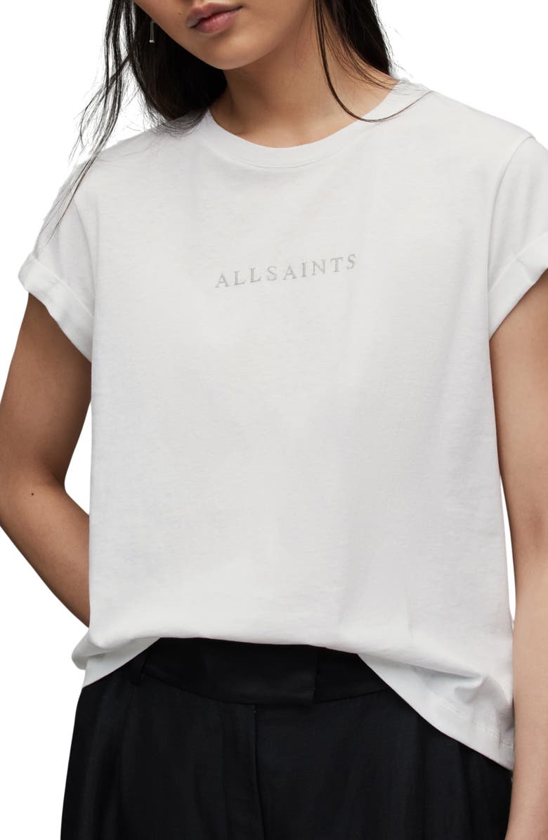 AllSaints Anna Sparkle Logo Cotton T-Shirt | Nordstromrack