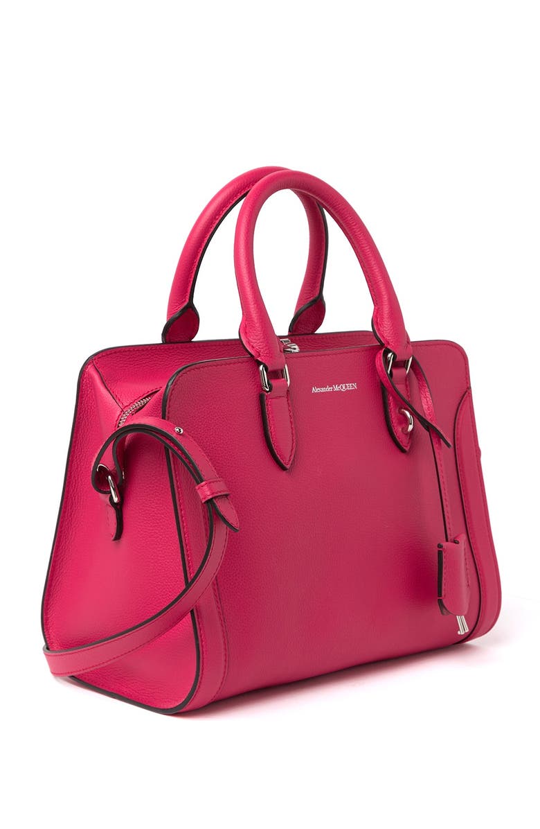 McQueen Small Padlock Leather Satchel | Nordstromrack
