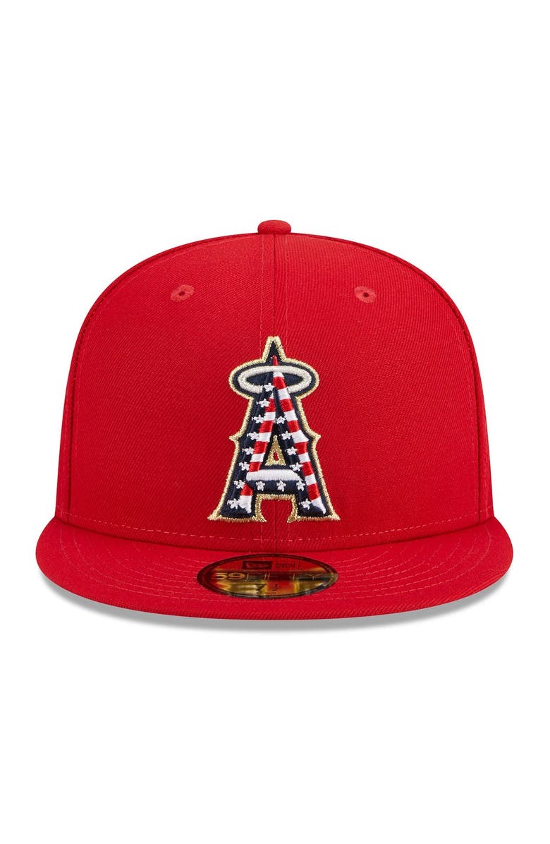 New Era Men's New Era Red Los Angeles Angels 2023 Fourth of July ...