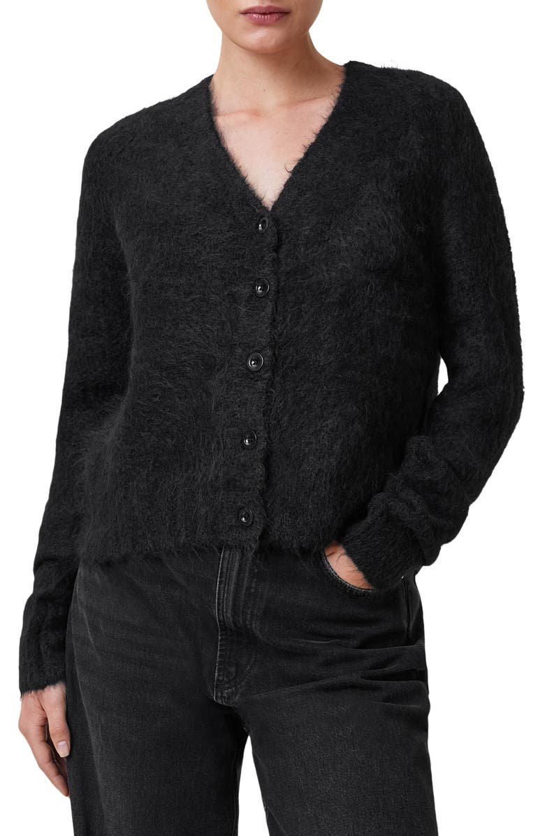 AllSaints Vortex Alpaca Blend Cardigan | Nordstromrack