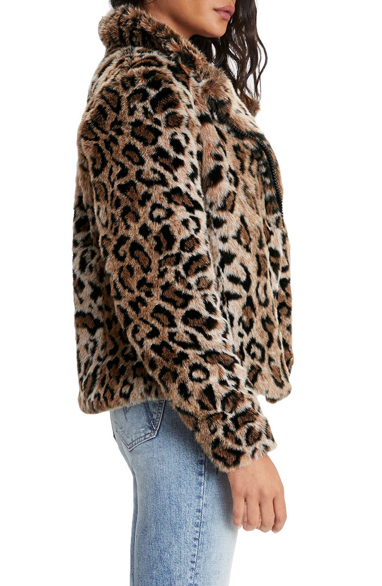 MOTHER The Mini Pocket Rider Faux Fur Jacket | Nordstrom