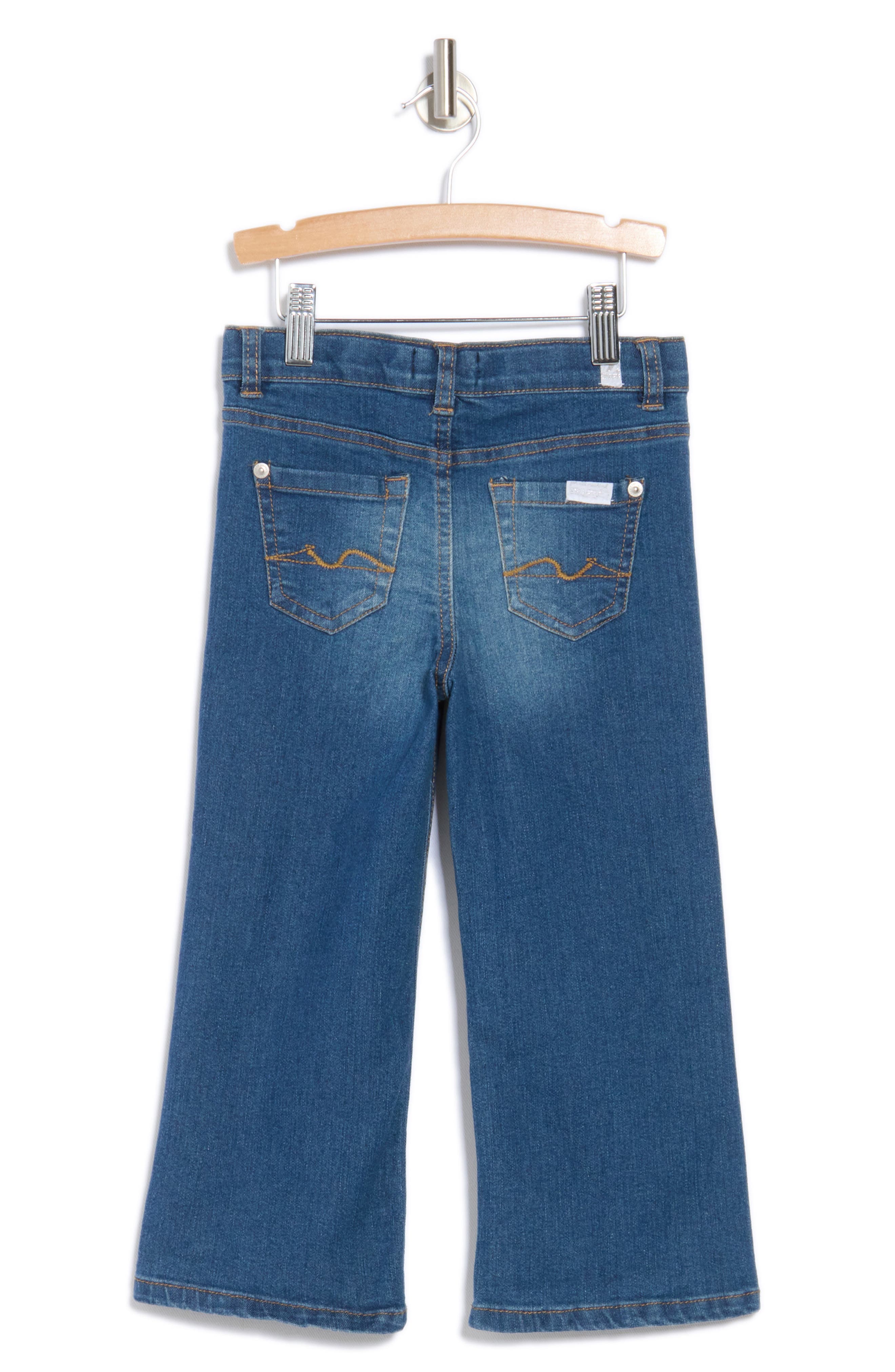 7 For All Mankind Kids' Peter Pan Collar Shirt & Wide Leg Pants ...