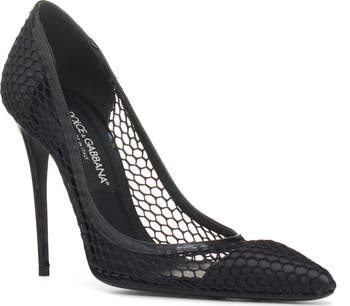 Dolce&Gabbana Mesh Pointed Toe Pump (Women) | Nordstrom