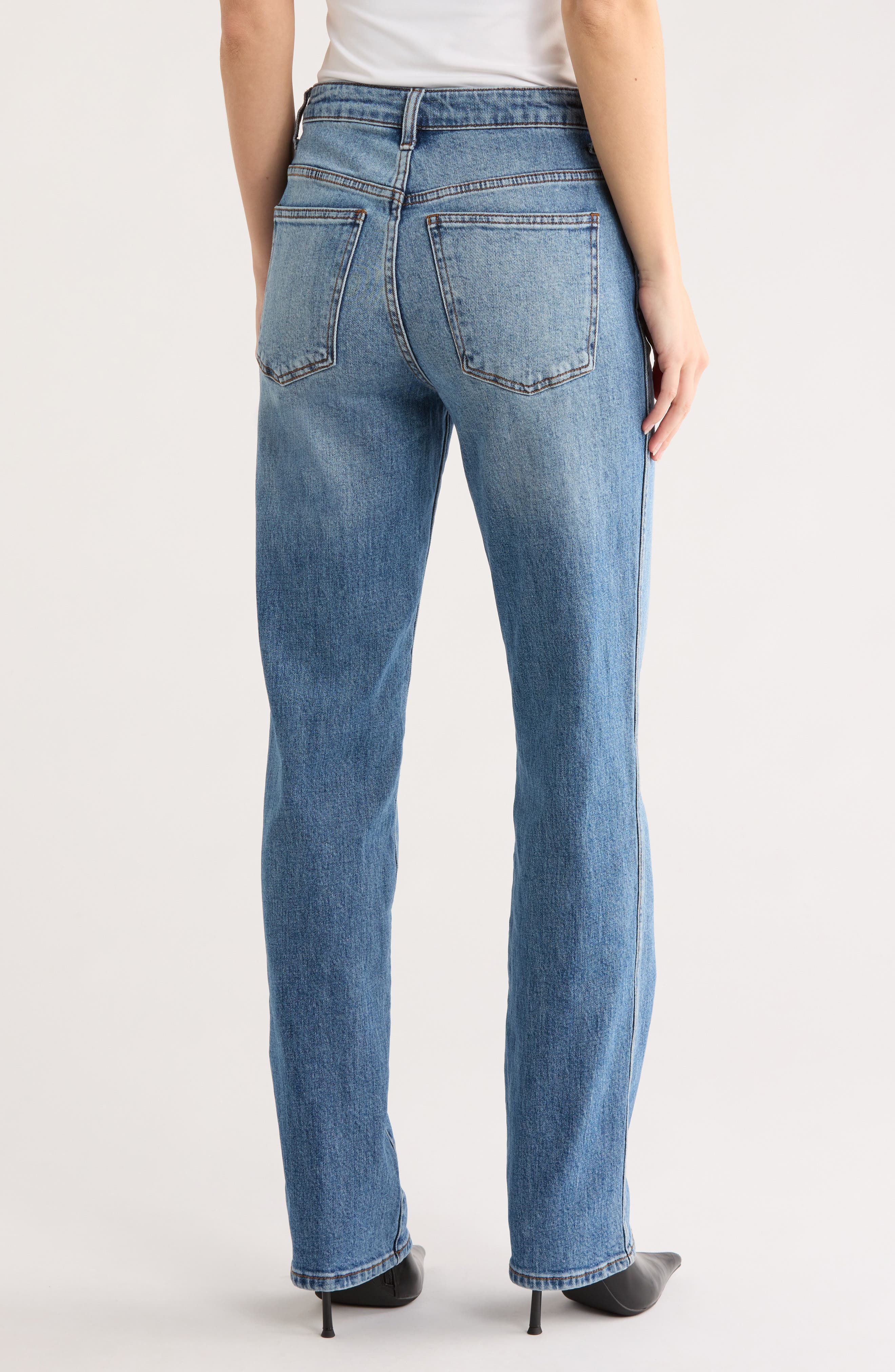 KUT from the Kloth Melissa High Waist Relaxed Straight Leg Jeans ...