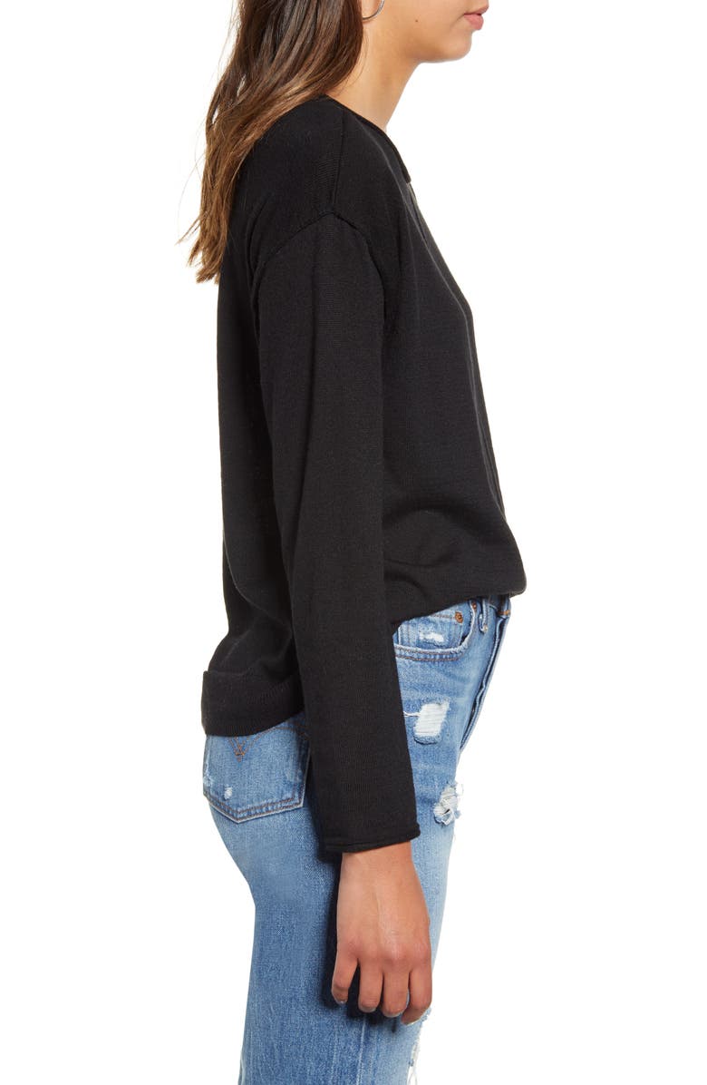 BP. High/Low Roll Edge Sweater | Nordstrom