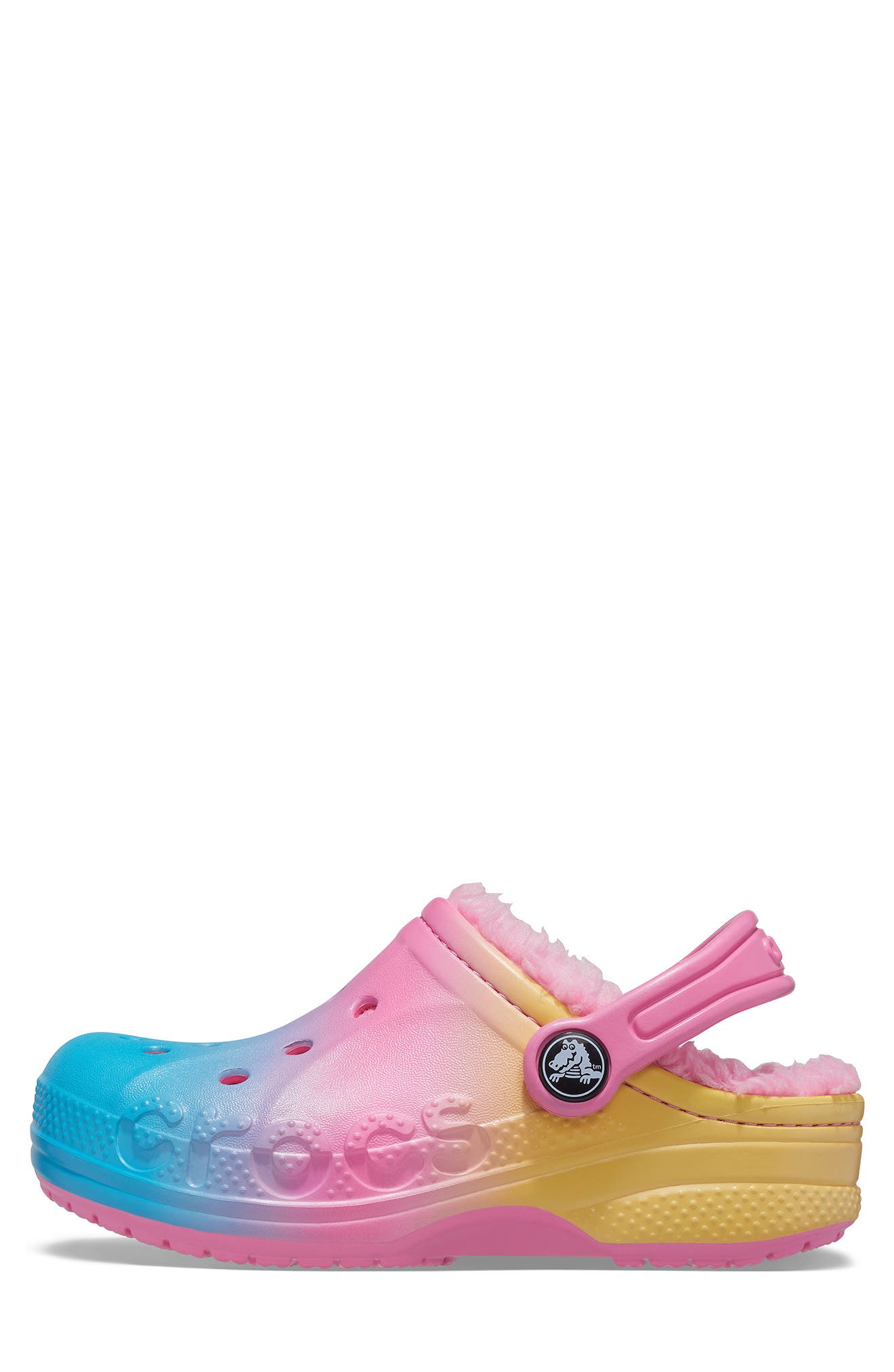 CROCS Baya Printed Faux Fur Lined Clog | Nordstromrack