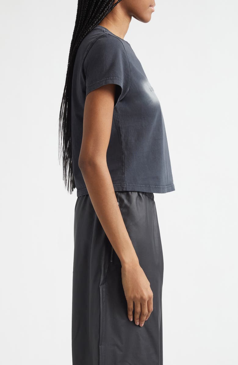 Alexander Wang Embossed Logo Shrunken Graphic T-Shirt | Nordstrom