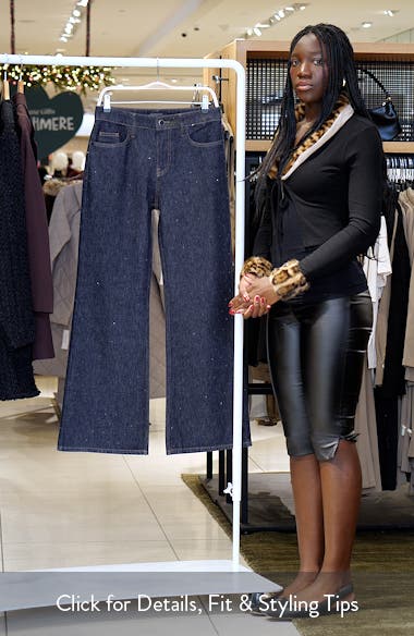 Ember Sparkle Wide Leg Jeans (Women) | Nordstromrack