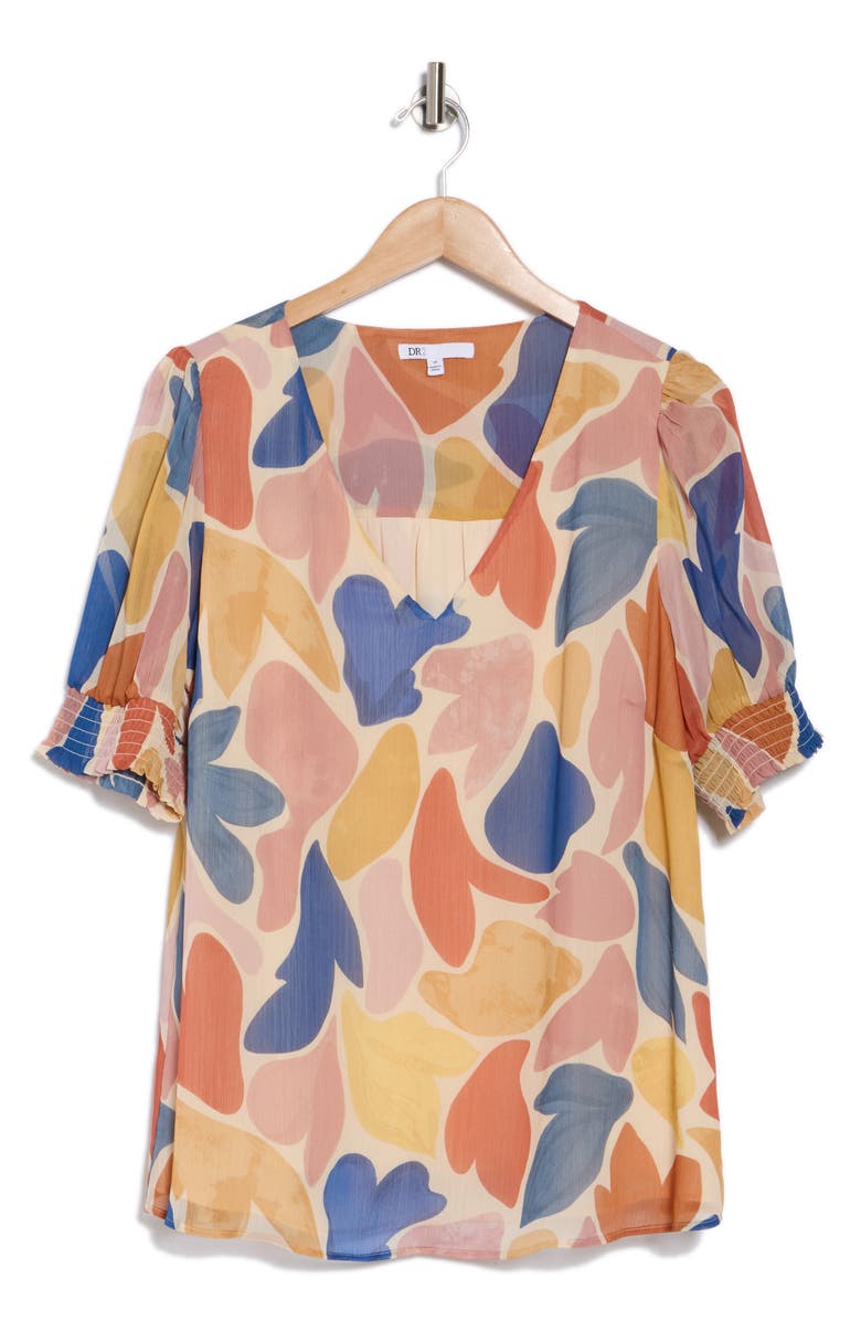 DR2 by Daniel Rainn V-Neck Puff Sleeve Top | Nordstromrack