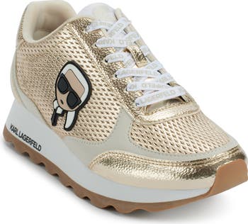 KARL LAGERFELD PARIS Meade Metallic Sneaker (Women) | Nordstrom