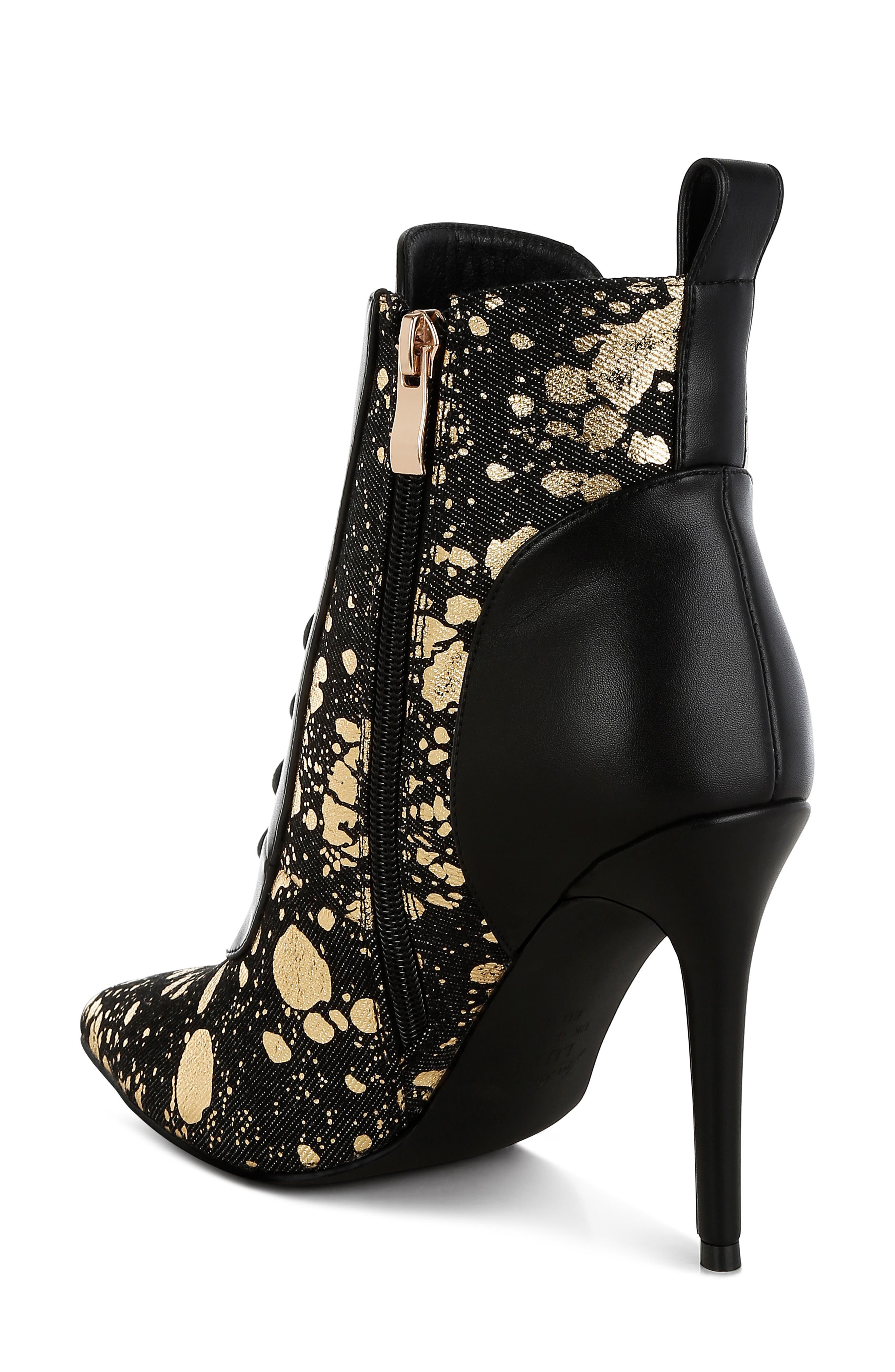 LONDON RAG Metallic Splatter Stiletto Boot (Women) | Nordstromrack