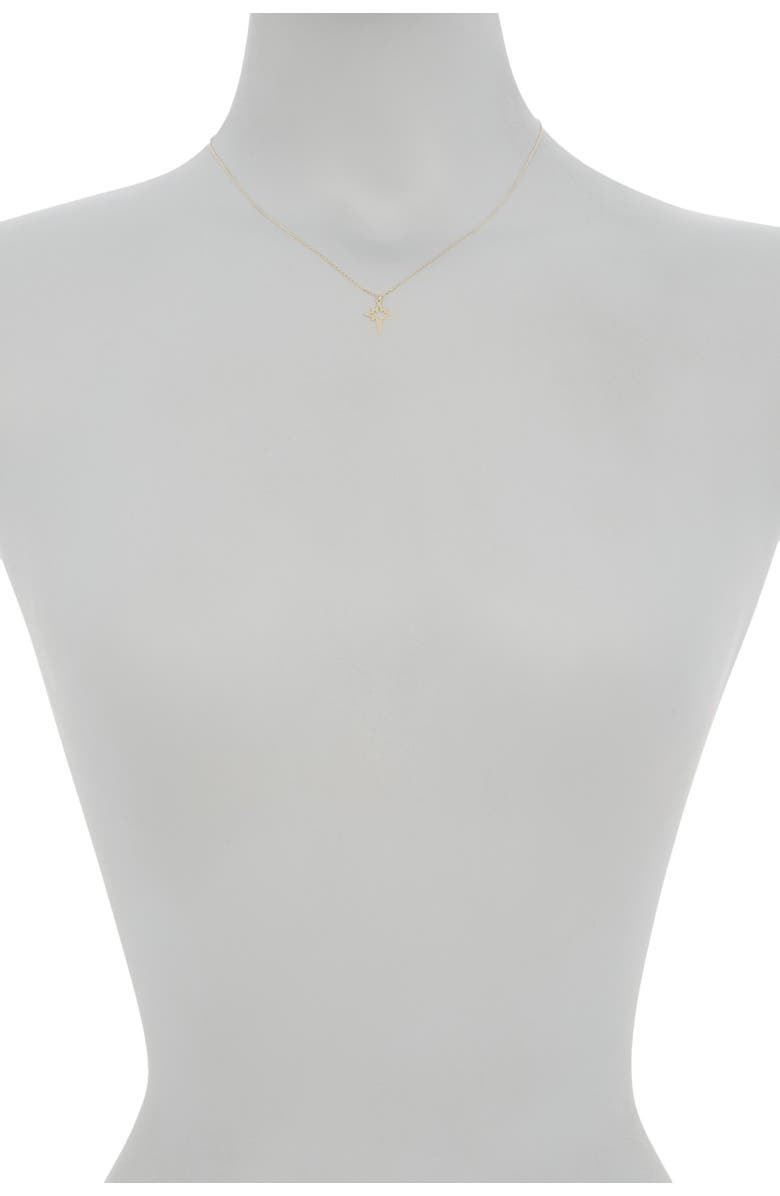 KARAT RUSH 14K Yellow Gold Star Pendant Necklace | Nordstromrack