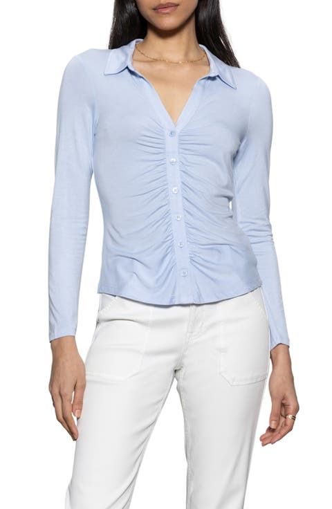 Women's Blue Button Up Tops | Nordstrom