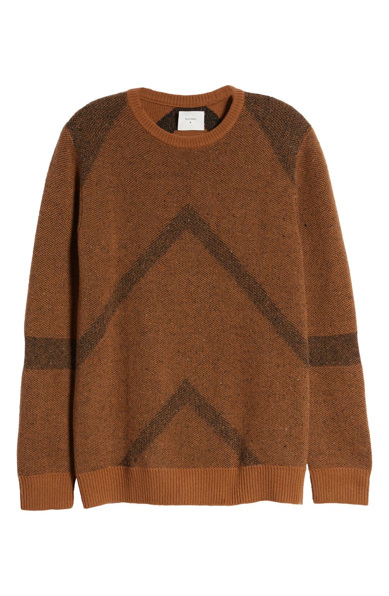 Billy Reid Painted Zigzag Wool & Cashmere Crewneck Sweater | Nordstromrack