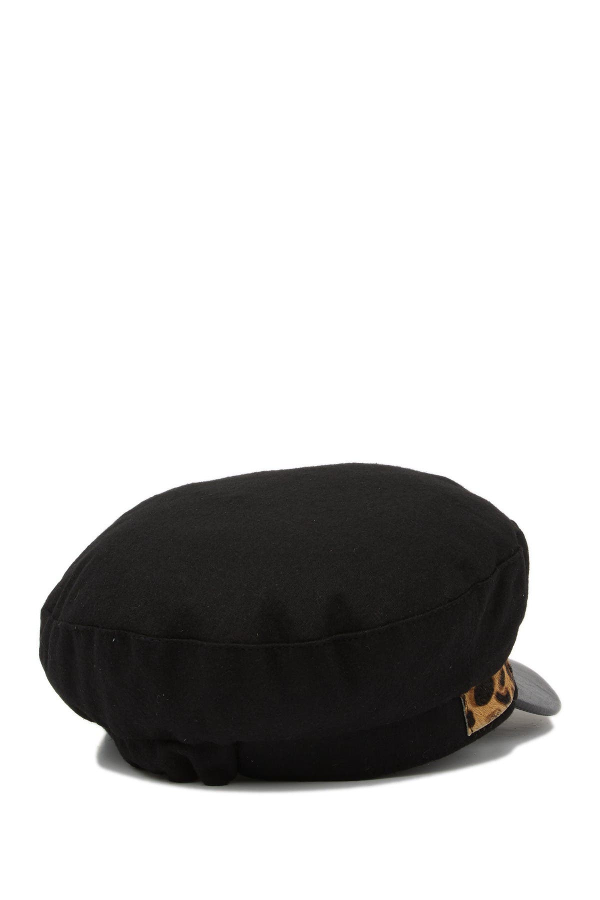 Vince Camuto Genuine Calf Hair Band Military Cap | Nordstromrack