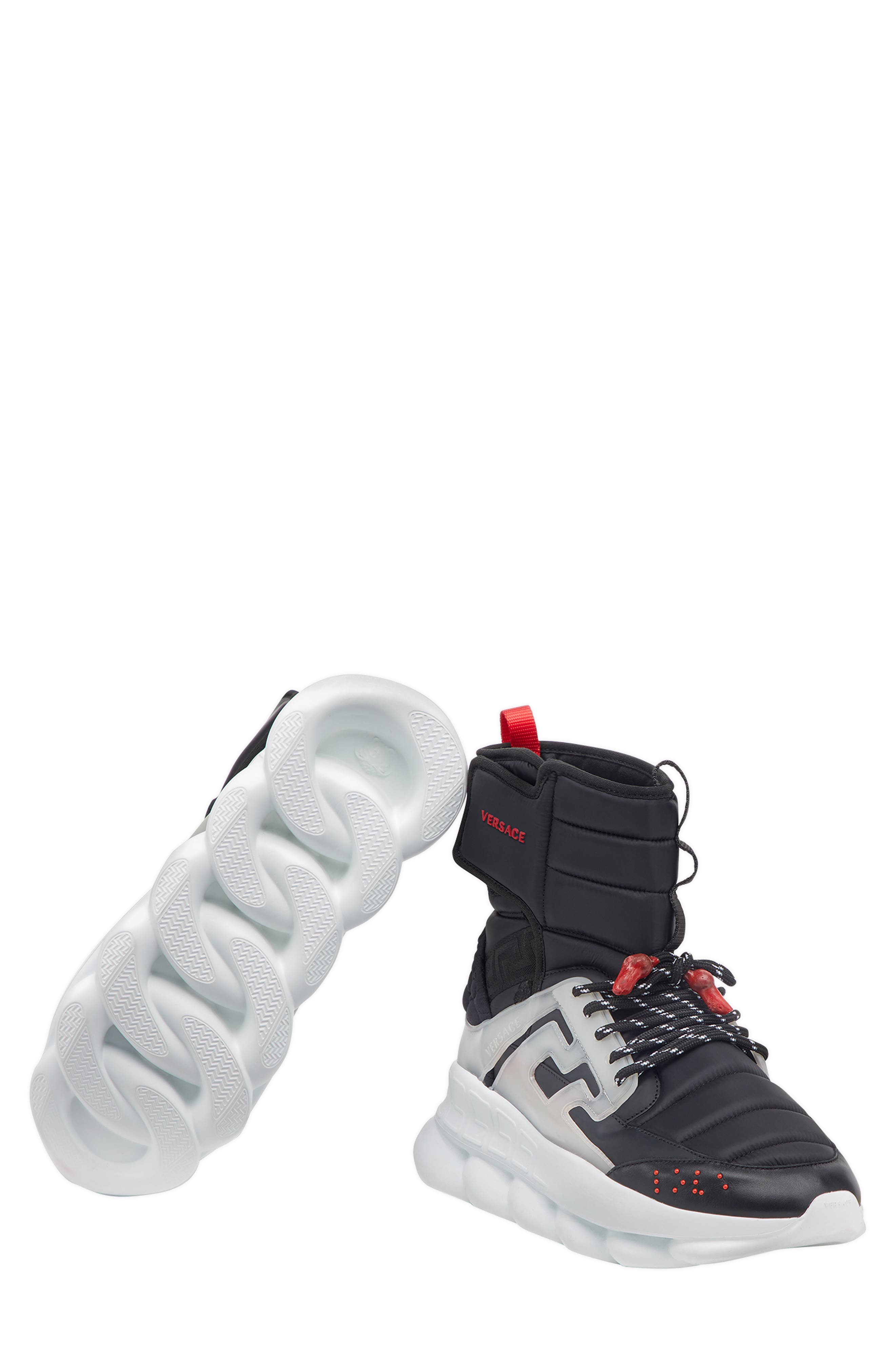 Versace Chain Reaction High Top Sneaker (Men) | Nordstrom
