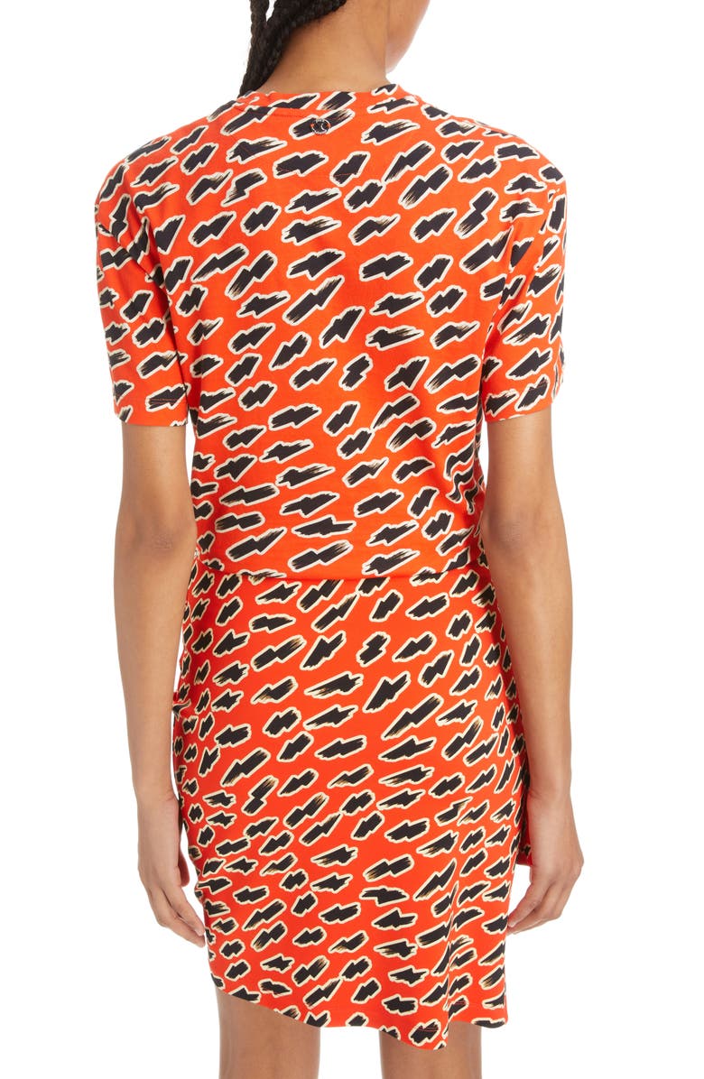 Rabanne Abstract Print Ring Detail Cotton T-Shirt | Nordstromrack