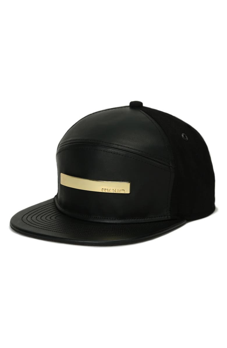 Melin 'The Bar' Leather & Wool Cap | Nordstrom