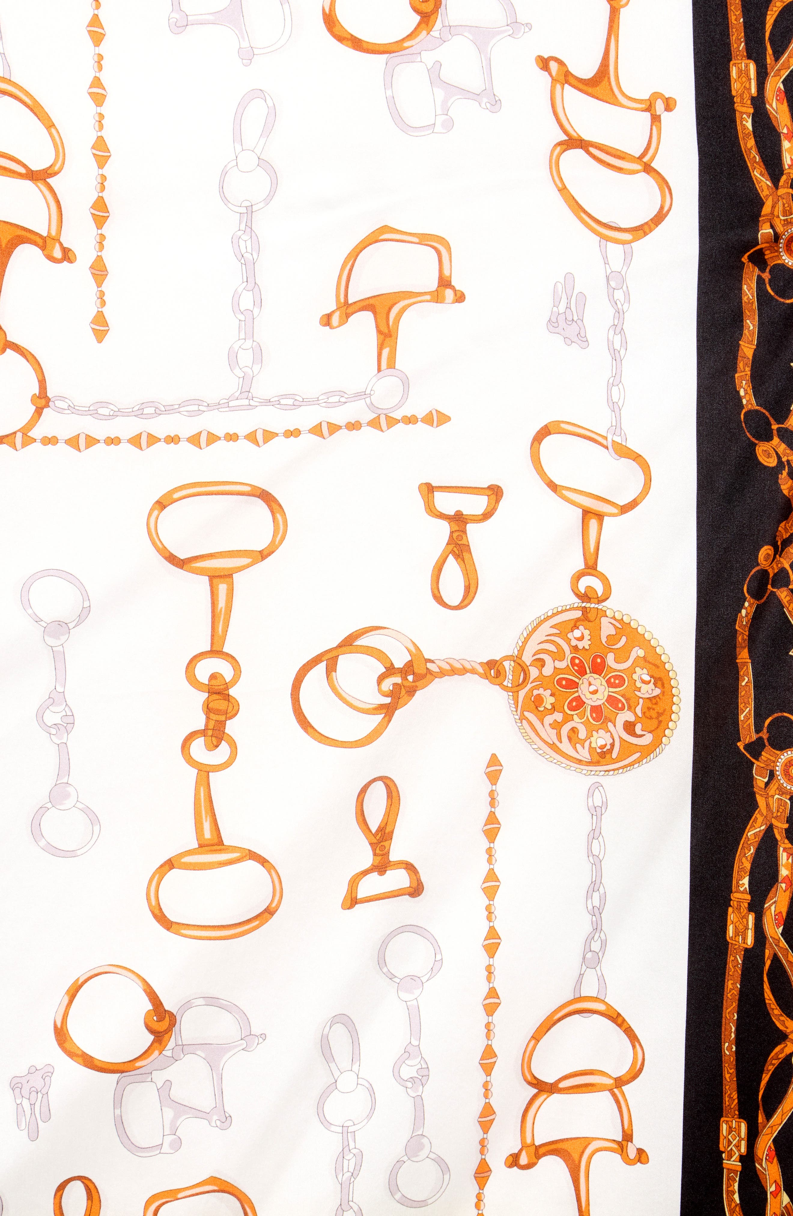 La Fiorentina Chain Print Silk Scarf | Nordstromrack