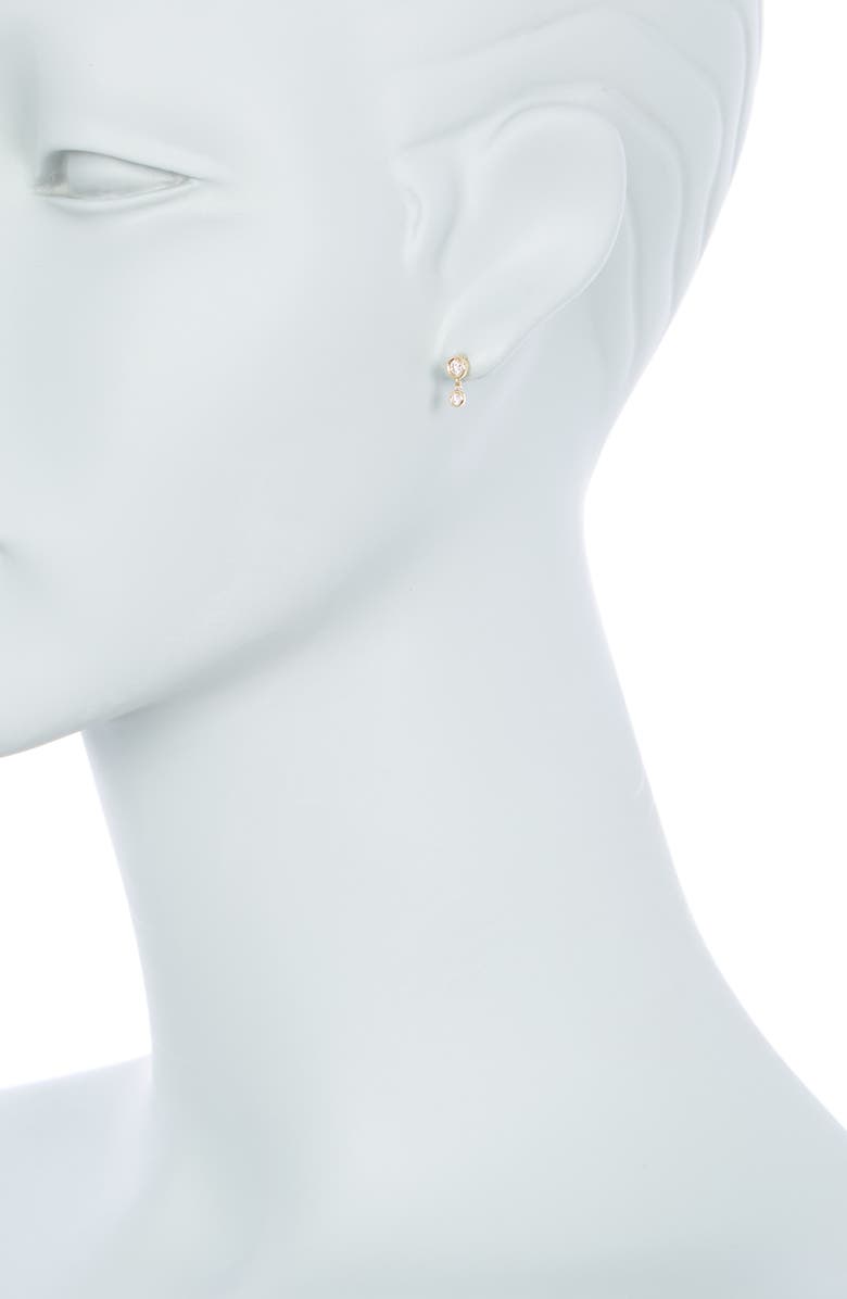 RON HAMI 14K Yellow Gold Bezel Diamond Drop Earrings - 0.27 ctw ...